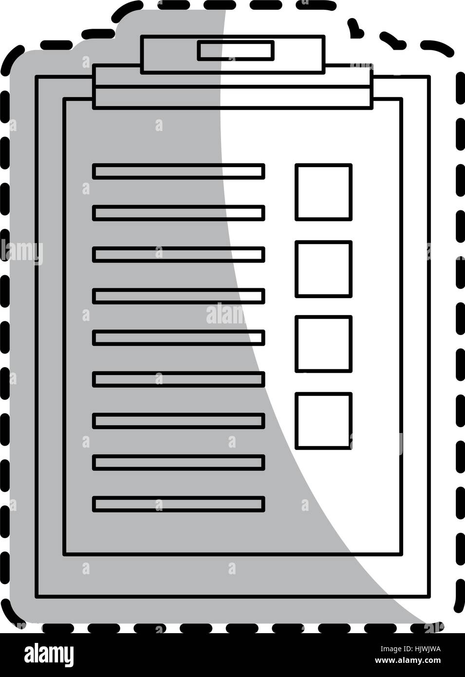 checklist page icon Stock Vector Image & Art - Alamy