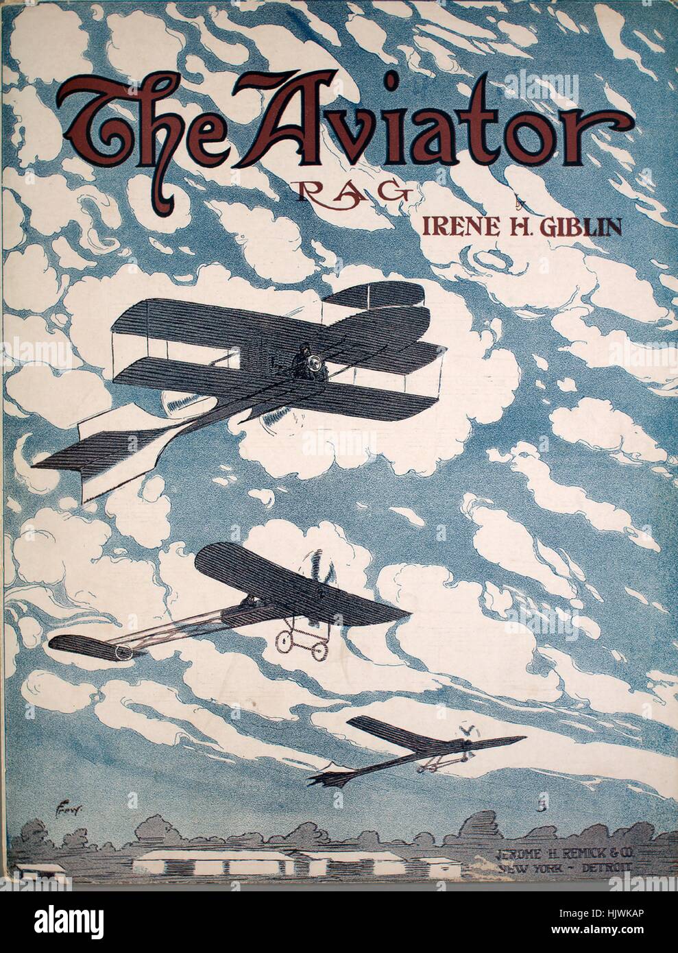 Sheet music cover image of the song 'The Aviator Rag; Two Step', with ...