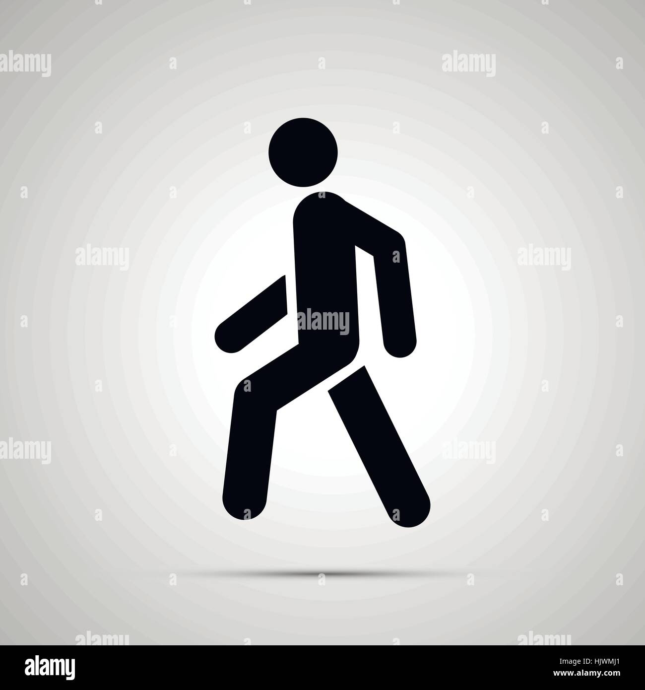 Simple walking symbol icon Stock Vector Images - Alamy