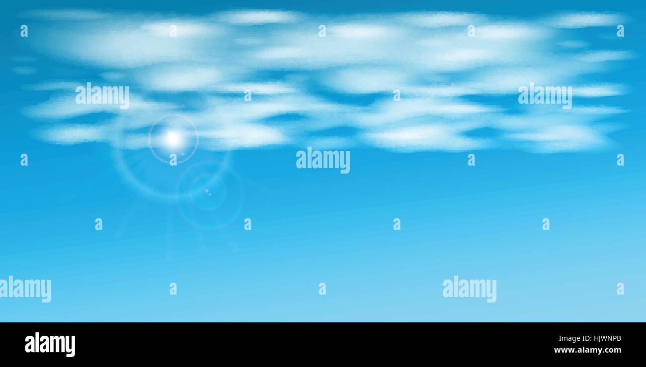 Horizon above clouds Stock Vector Images - Alamy