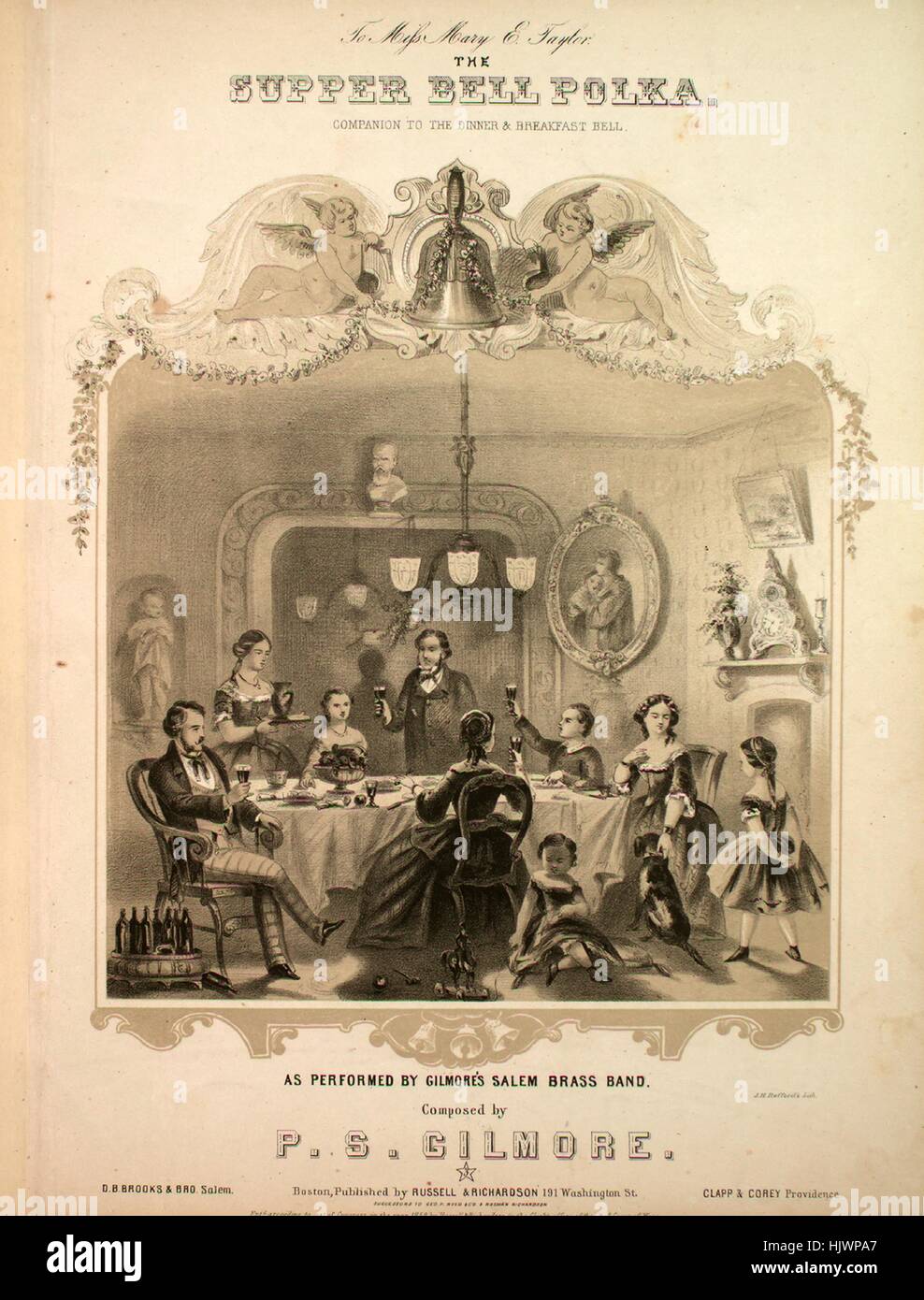 Sheet music cover image of the song 'The Supper Bell Polka Companion to ...