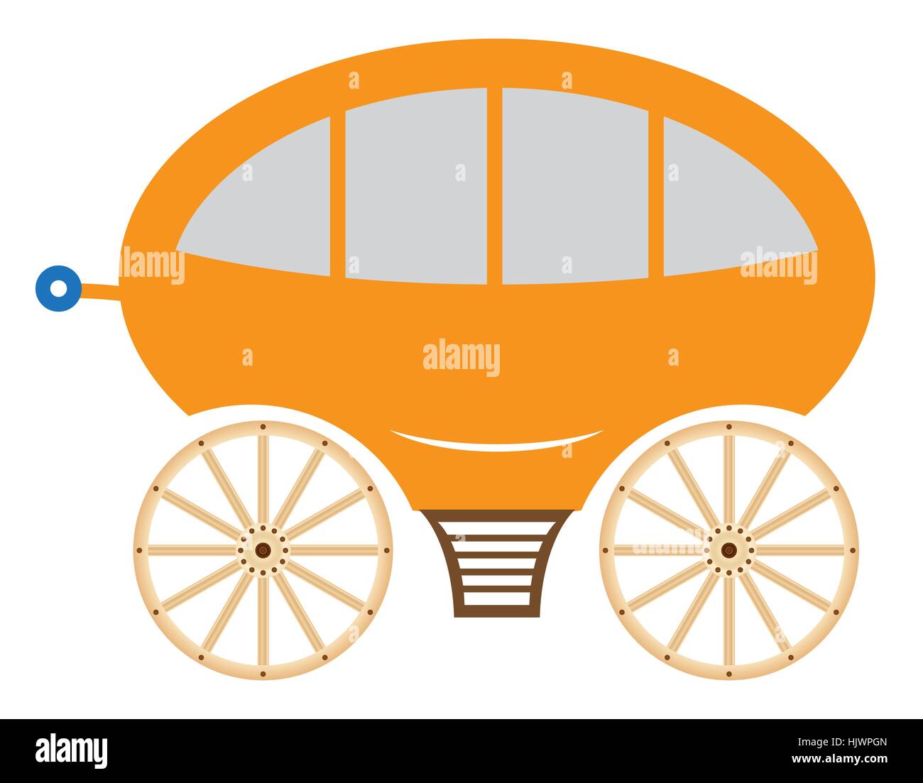 Wooden cart isolated on white background Vector illustration Stock ...