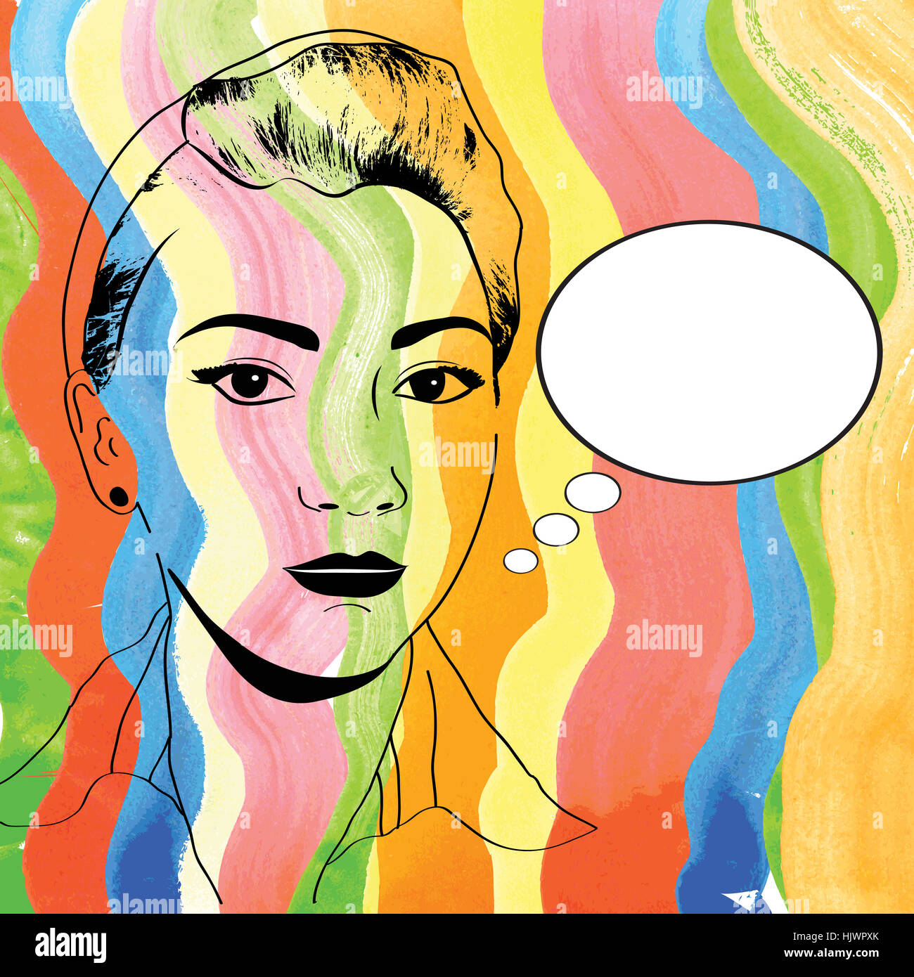 decoration, sign, torn, vector, blond, bobble, line, woman, talk ...