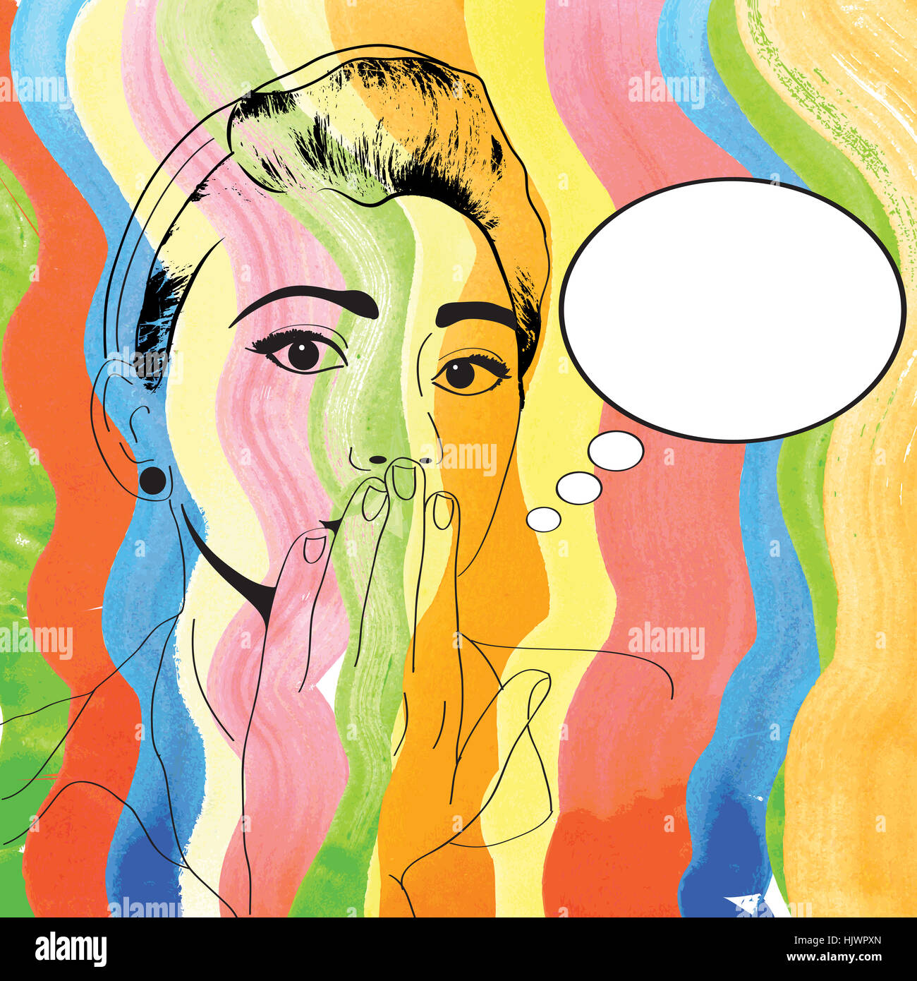 1950s cartoon woman hi-res stock photography and images - Alamy