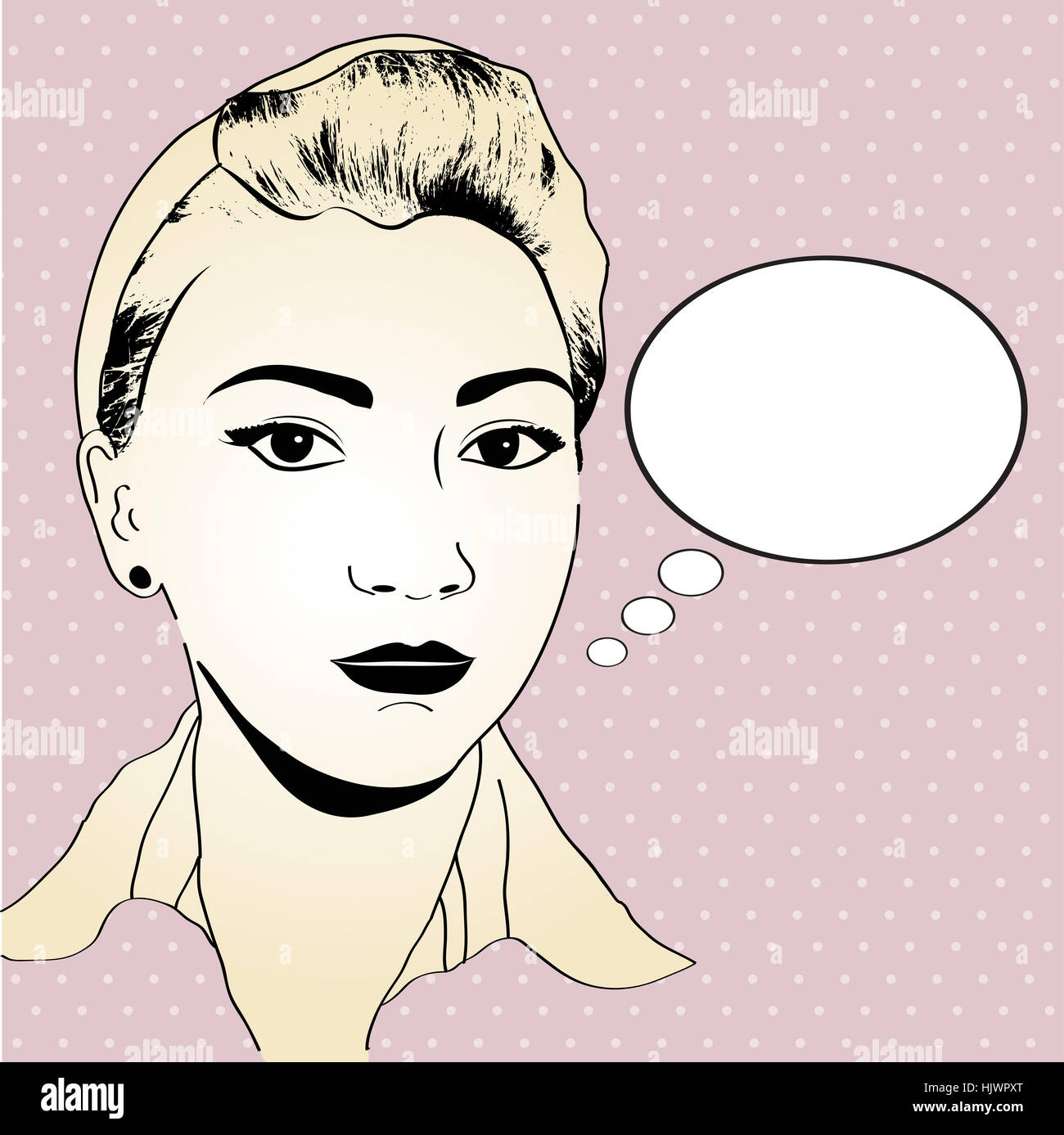 1950s cartoon woman hi-res stock photography and images - Alamy