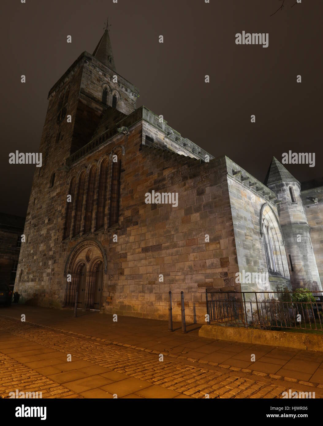 Holy Trinity Church by night St Andrews Fife Scotland January 2017 ...