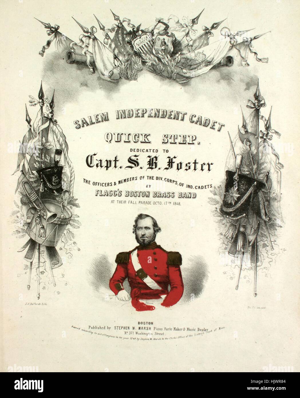 Sheet music cover image of the song 'Salem Independent Cadet Quick Step ...
