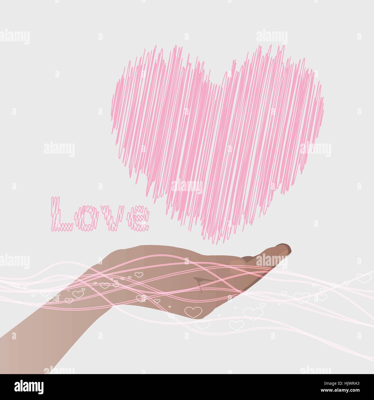 Stylized icon hand holding Stock Vector Images - Alamy