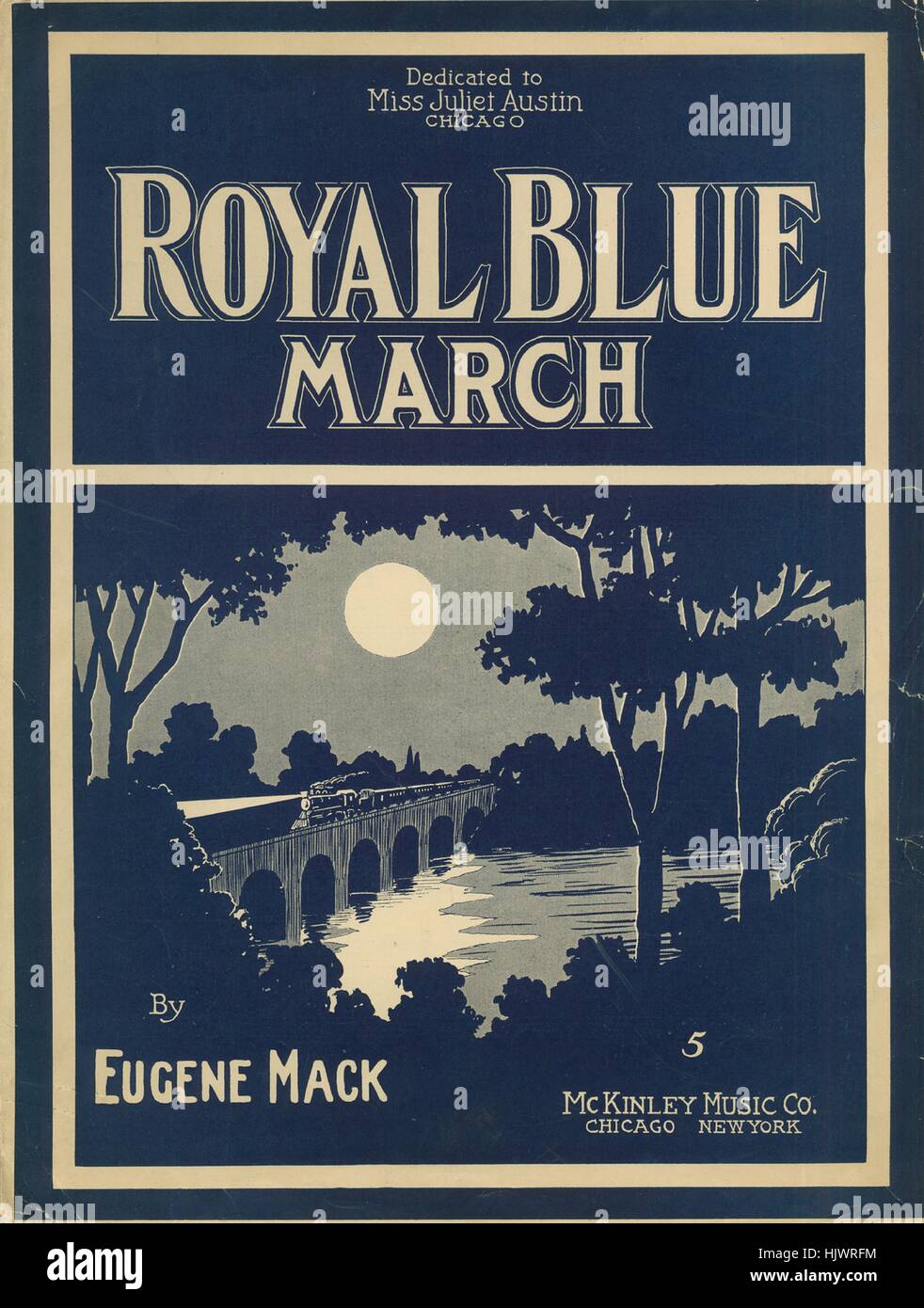 Sheet music cover image of the song 'Royal Blue March and Two Step ...