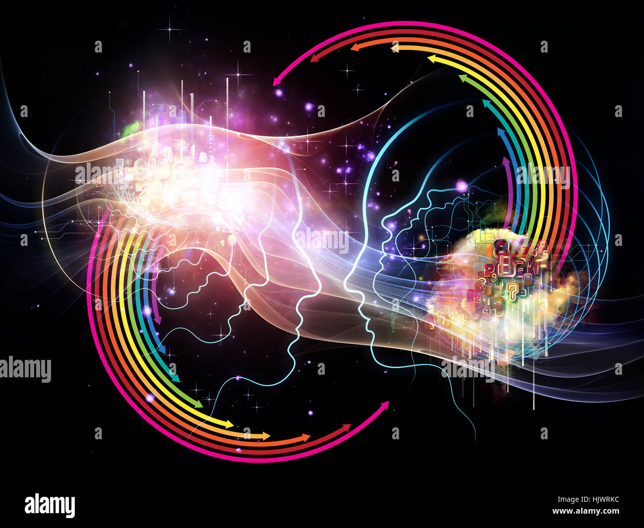 woman, profile, calculation, education, composition, model, design ...