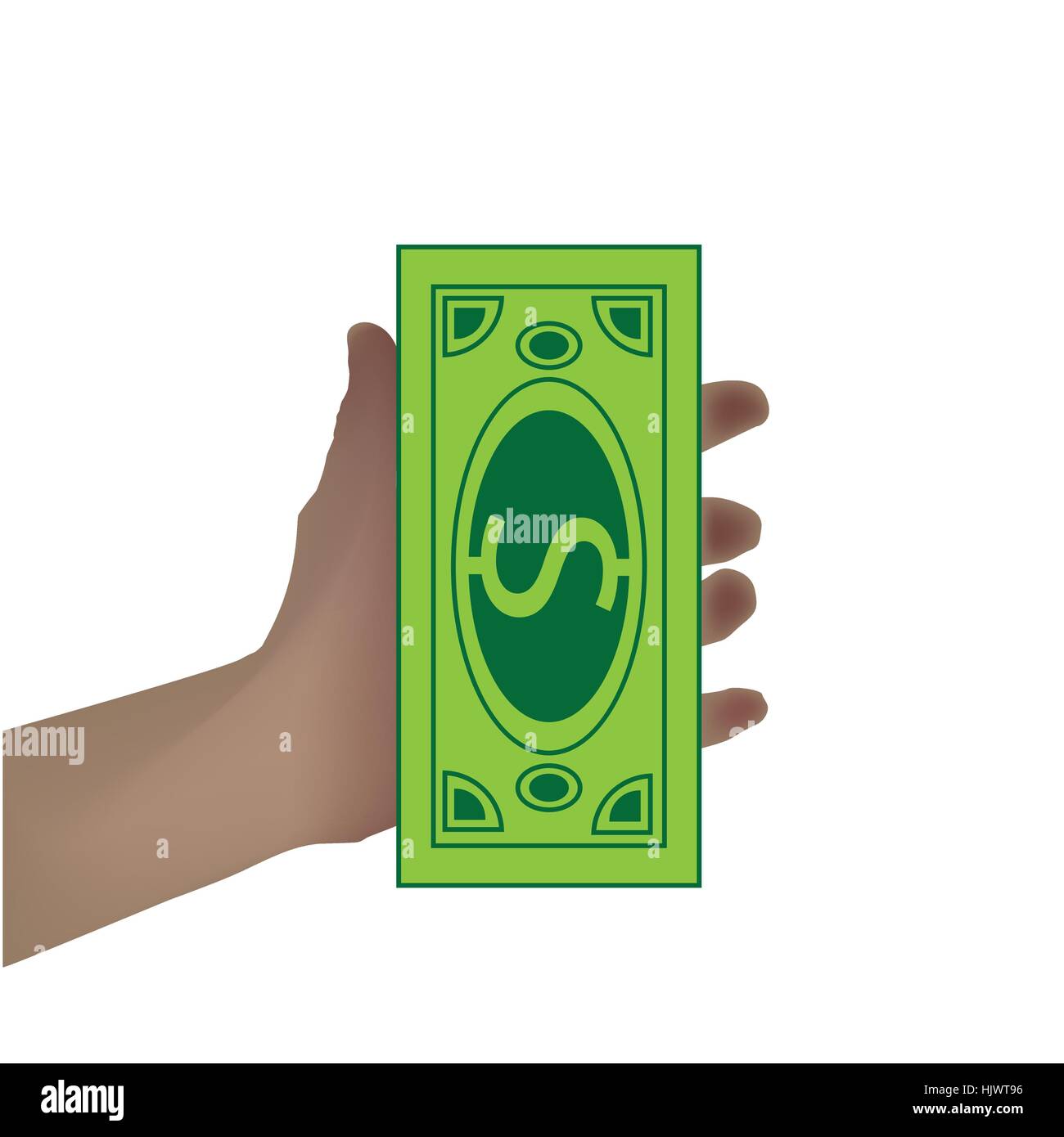 Human hand holding loan Stock Vector Images - Alamy