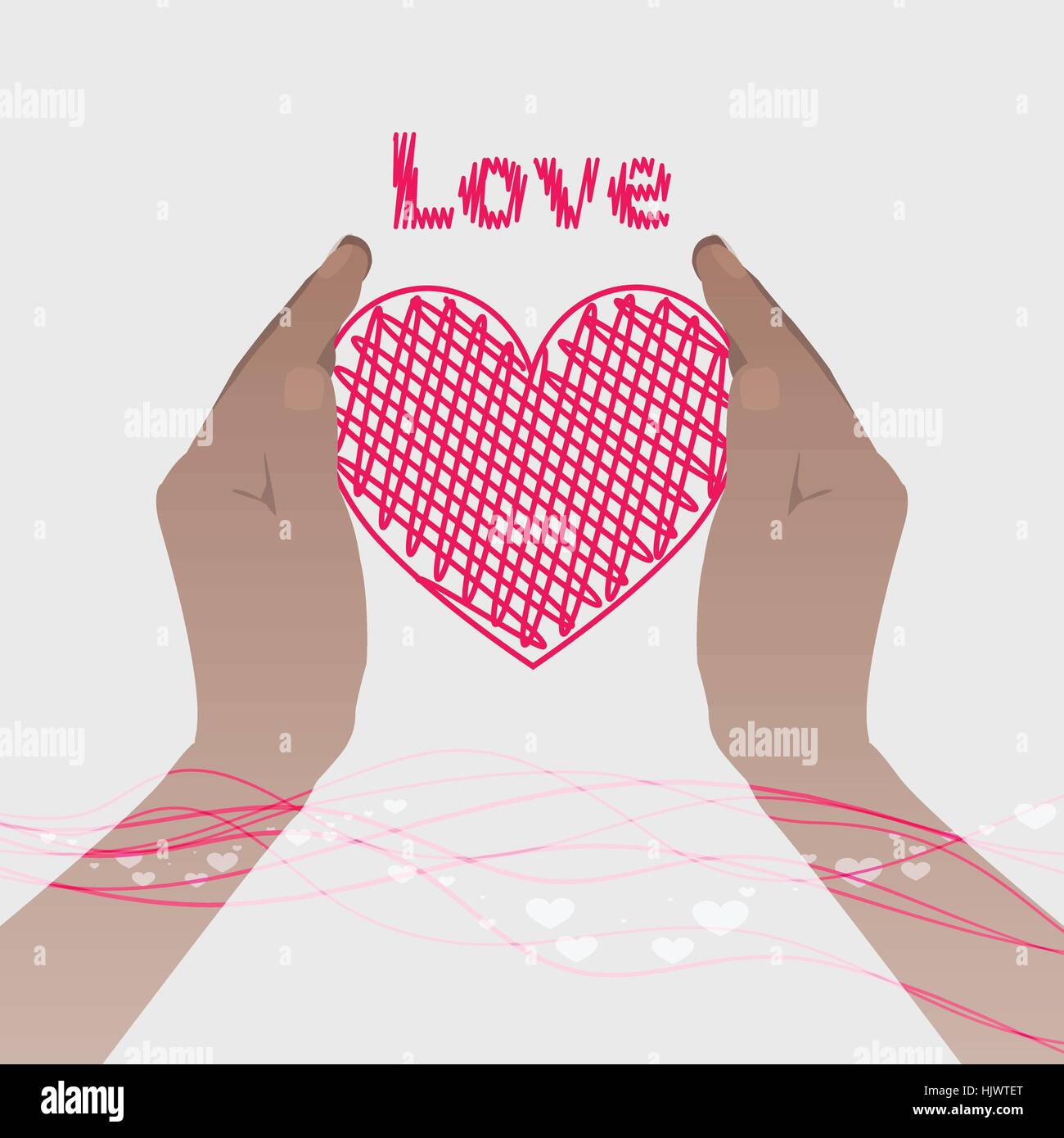 Woman hold two color Stock Vector Images - Alamy