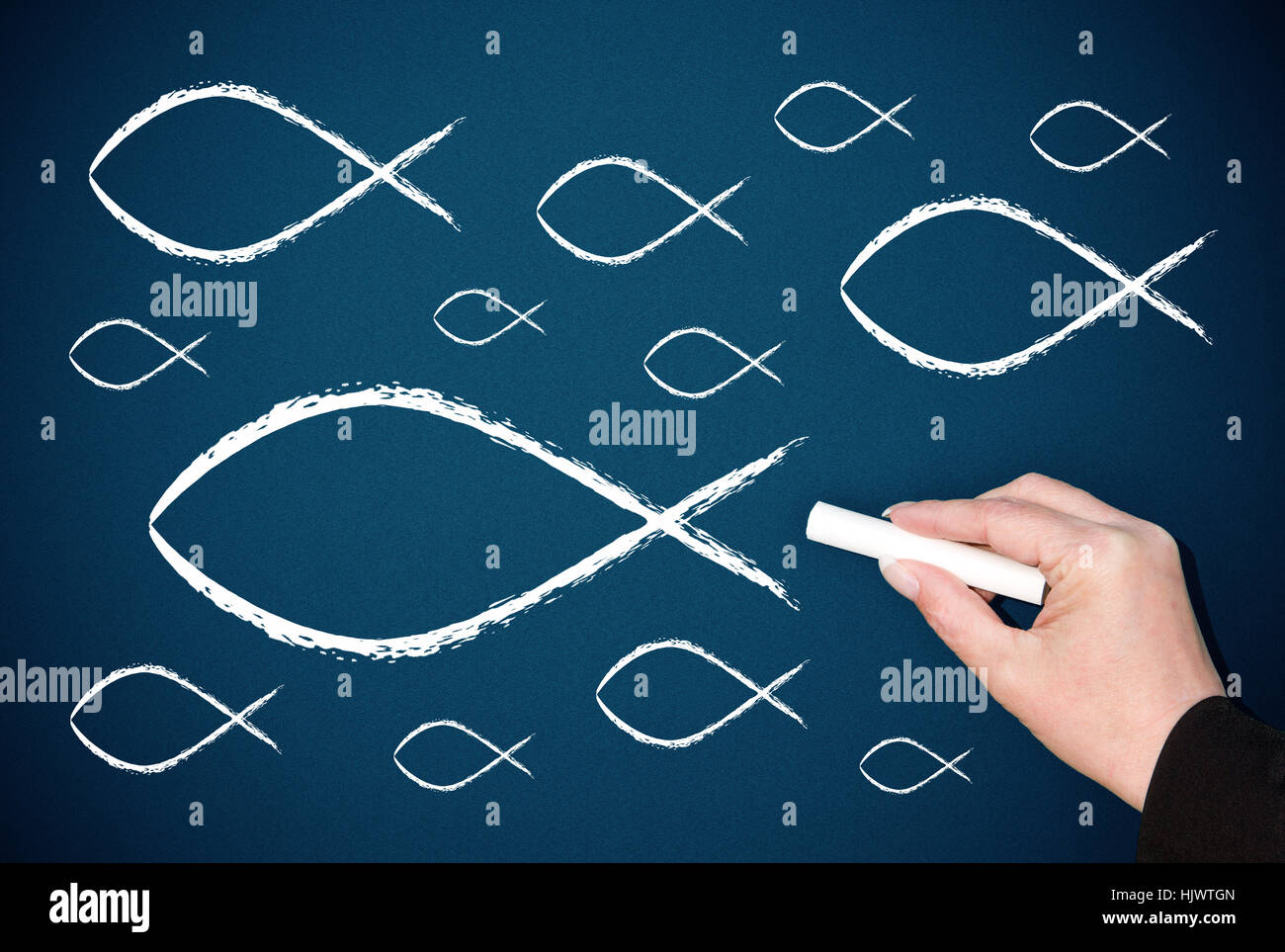 fish symbols - fish symbols Stock Photo - Alamy