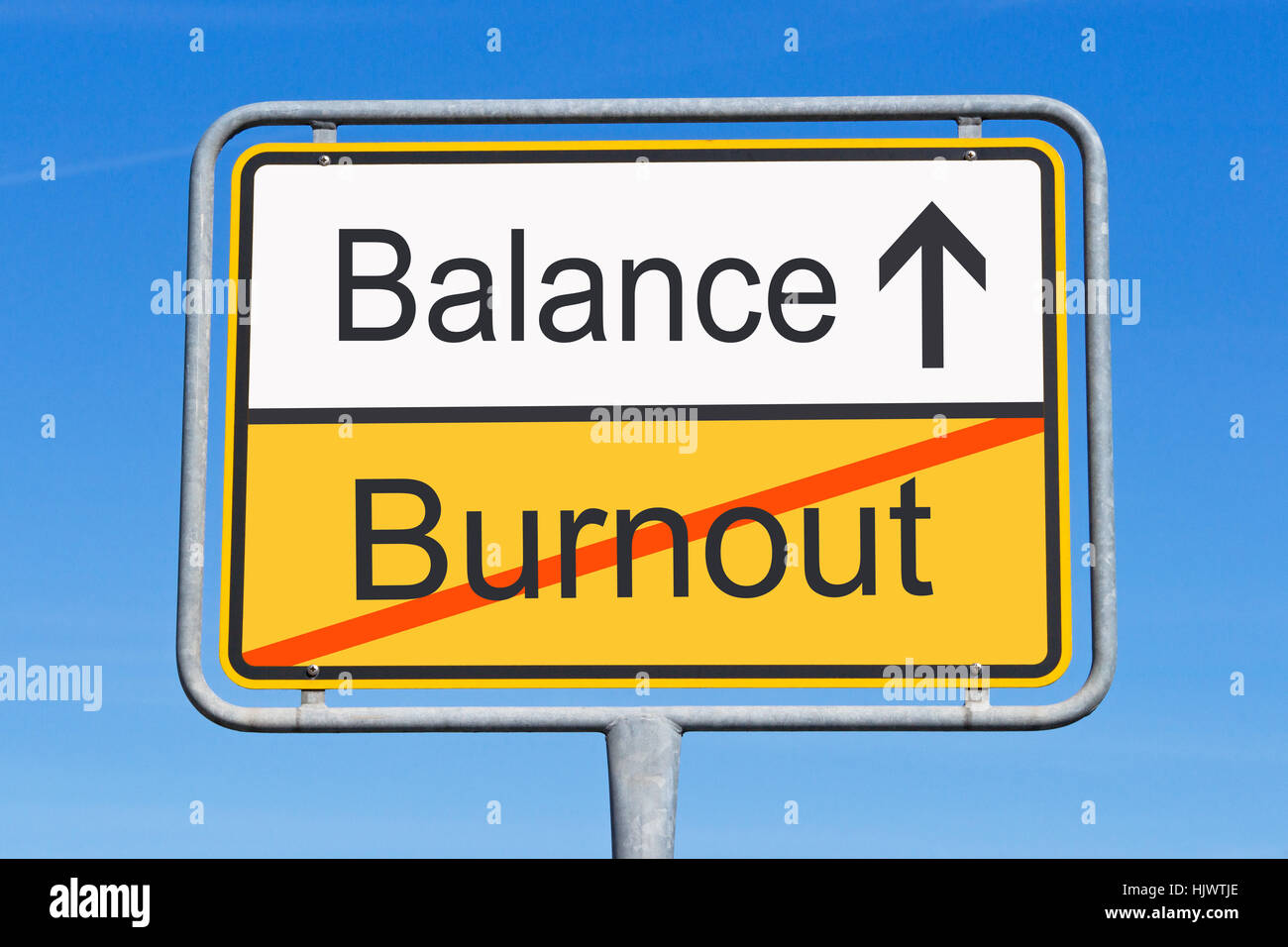 burnout and balance Stock Photo - Alamy