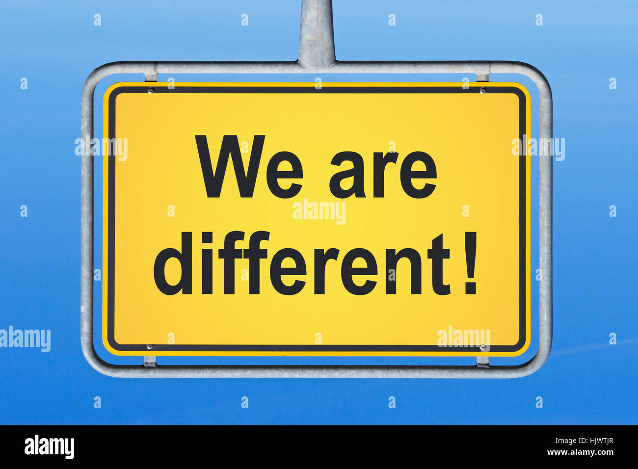 we are different! Stock Photo - Alamy