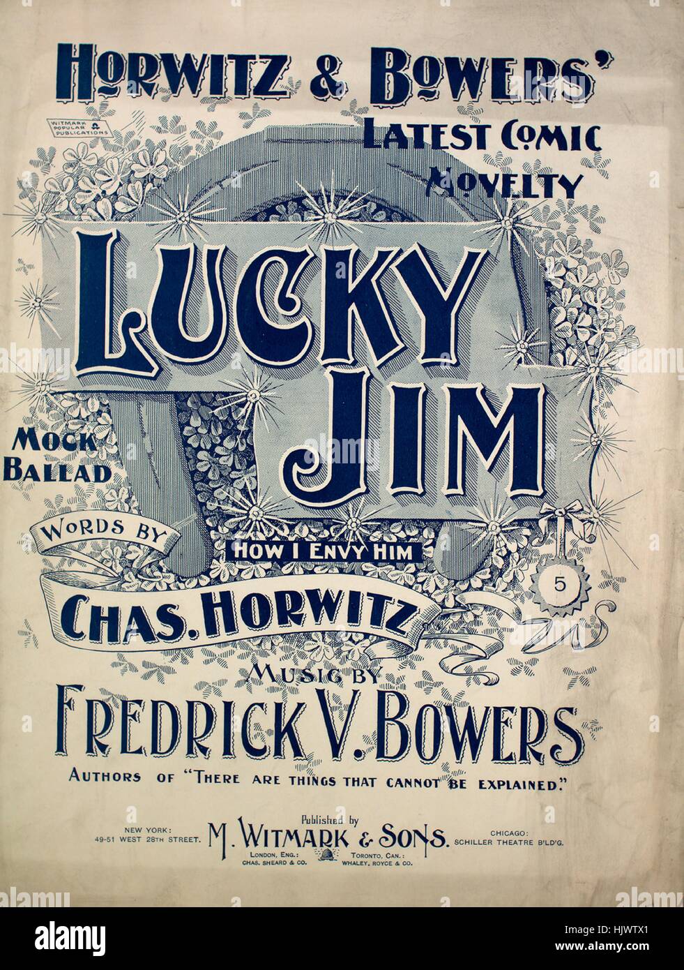 Sheet music cover image of the song 'Horwitz and Bowers' Latest Comic ...