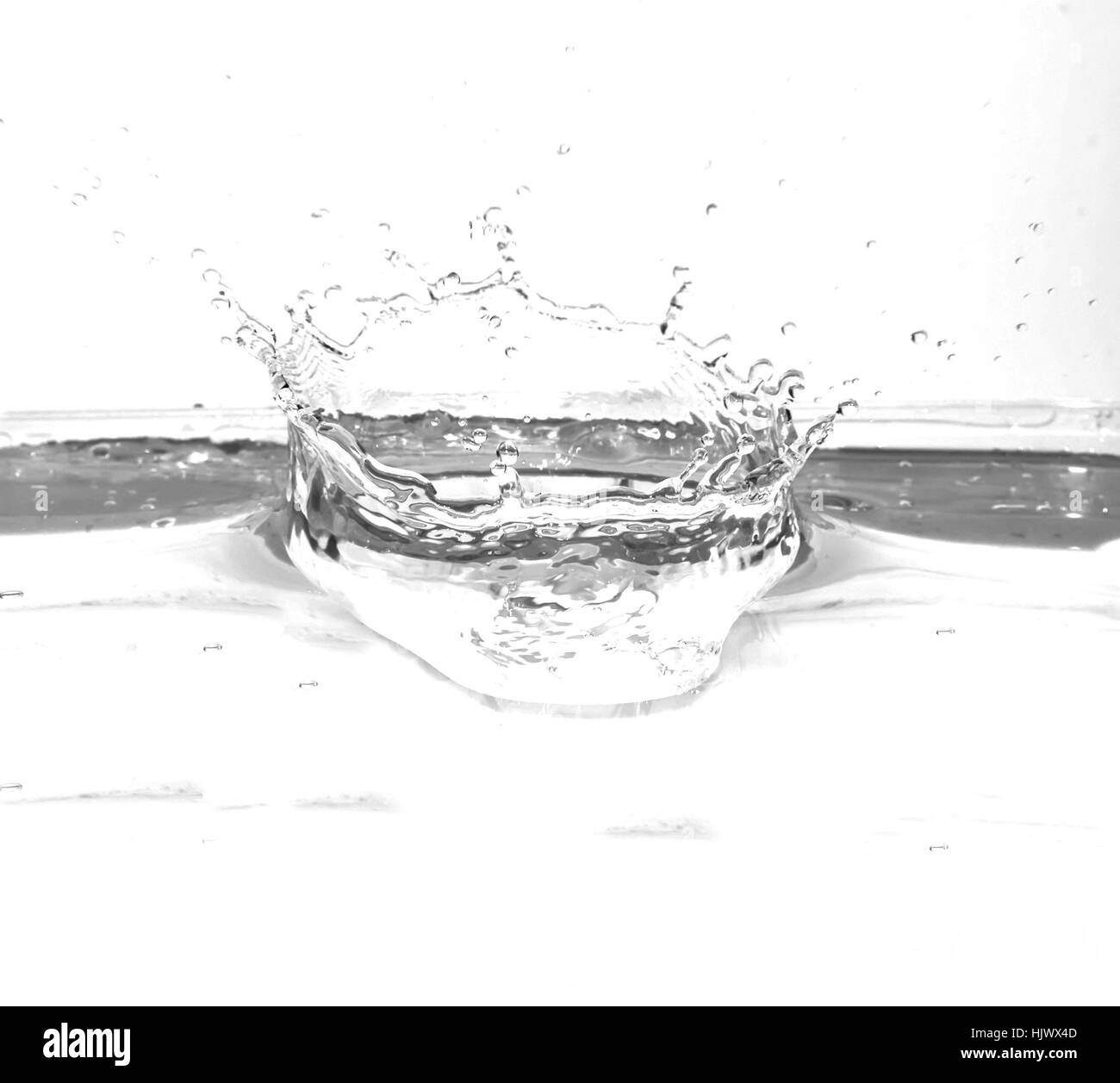Impact splash Black and White Stock Photos & Images - Alamy