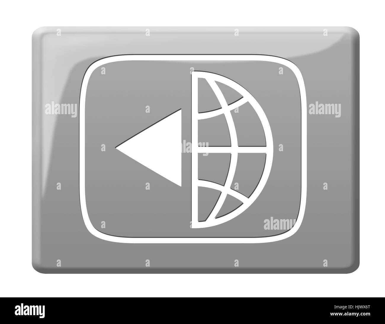 Symbol earth globe Black and White Stock Photos & Images - Alamy