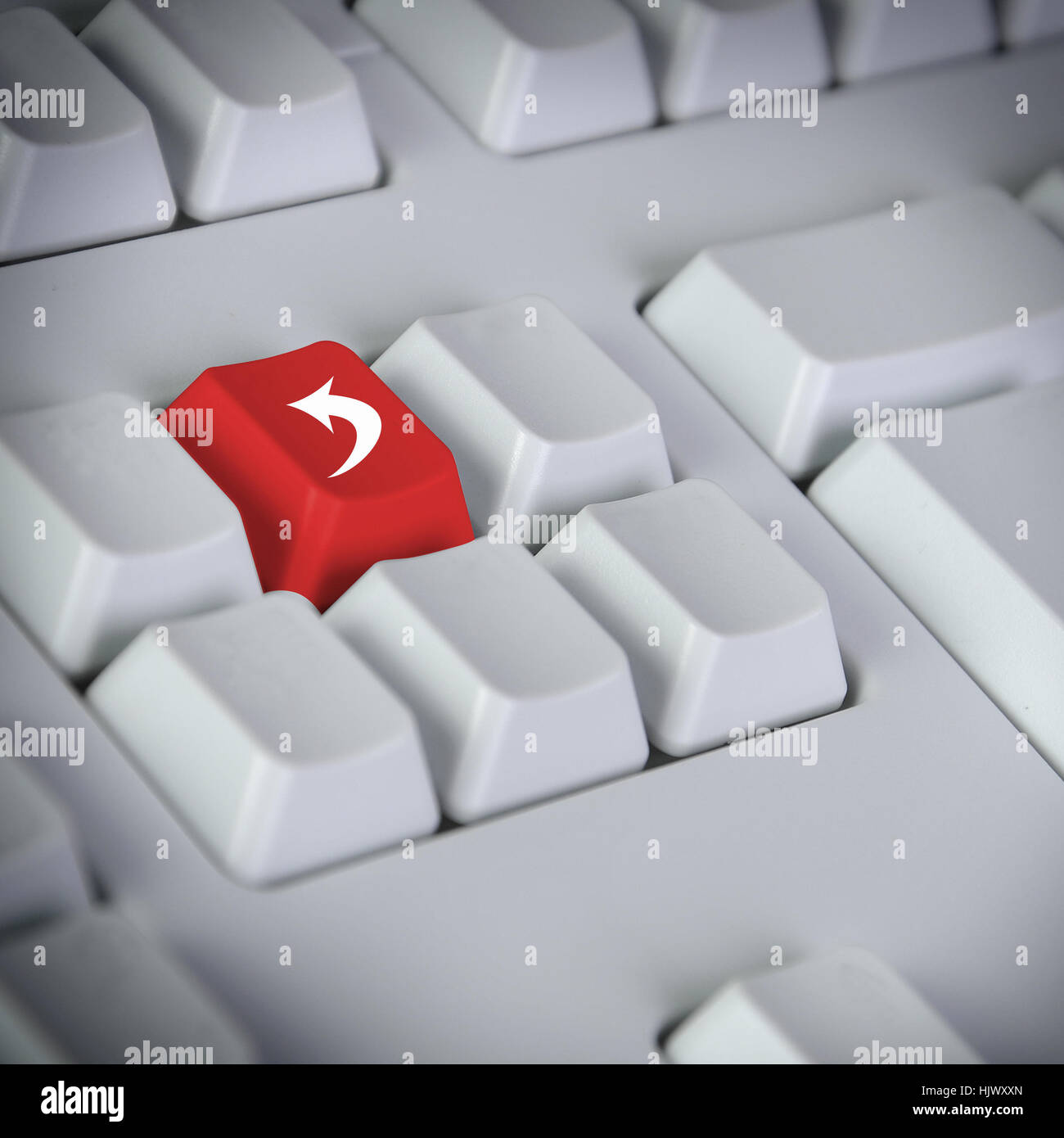 arrow keys on a desktop computer keyboard Stock Photo - Alamy