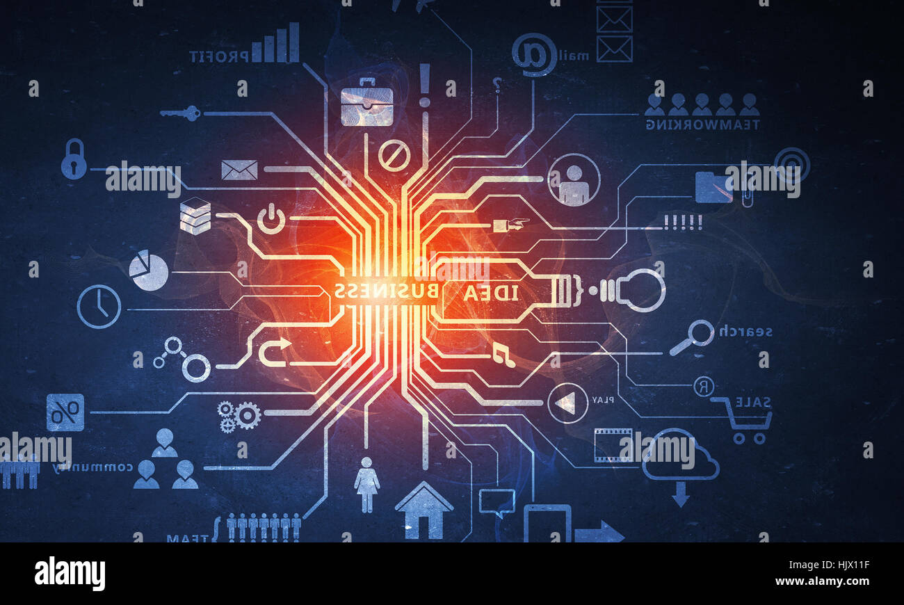 Networking digital image hi-res stock photography and images - Alamy