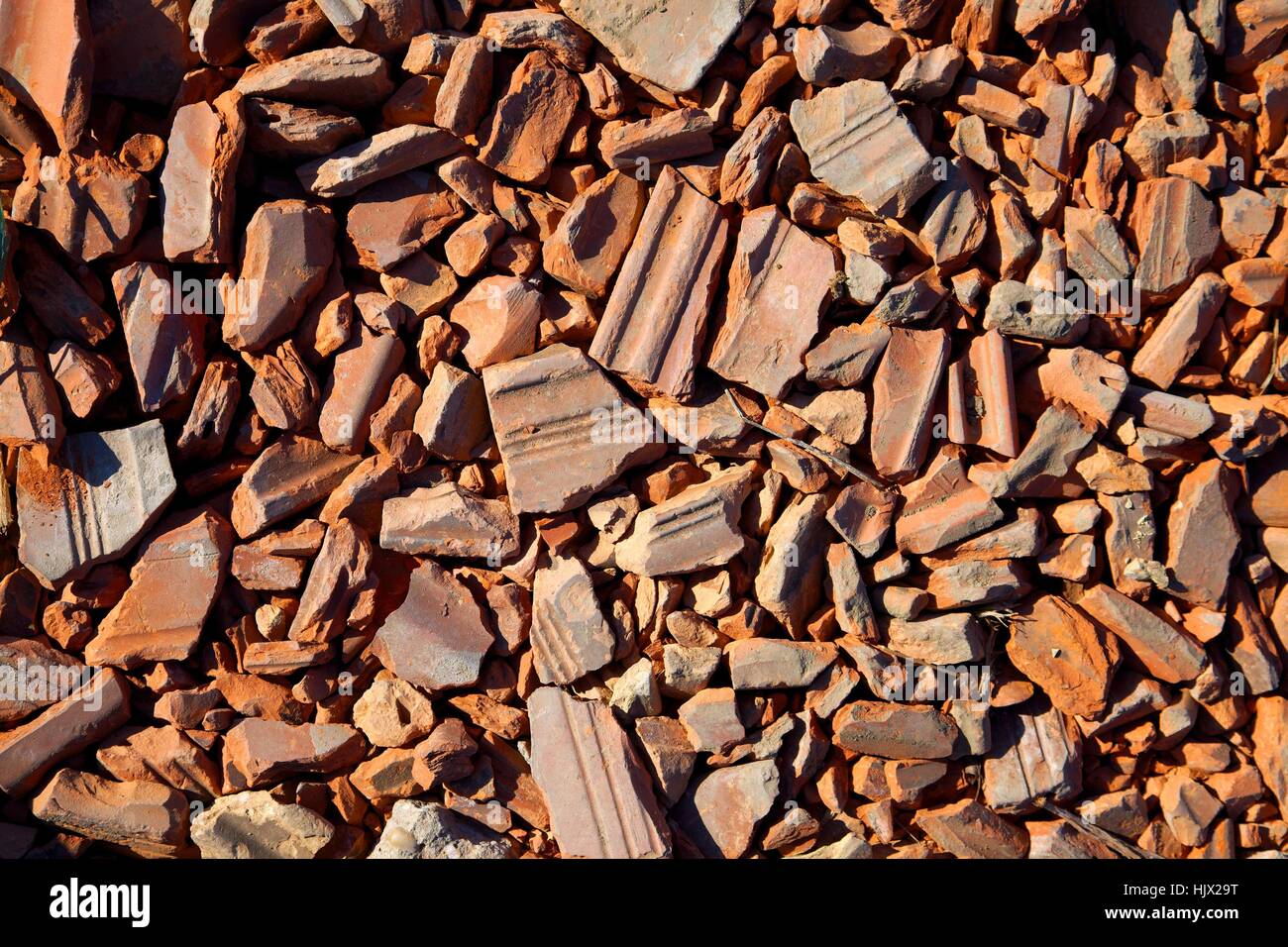 Debris of destroyed, broken bricks Stock Photo - Alamy
