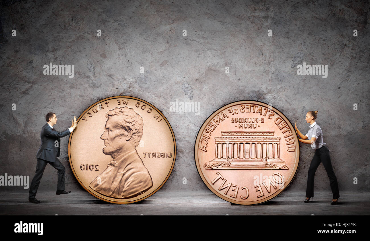 Two man pulling money hi-res stock photography and images - Alamy