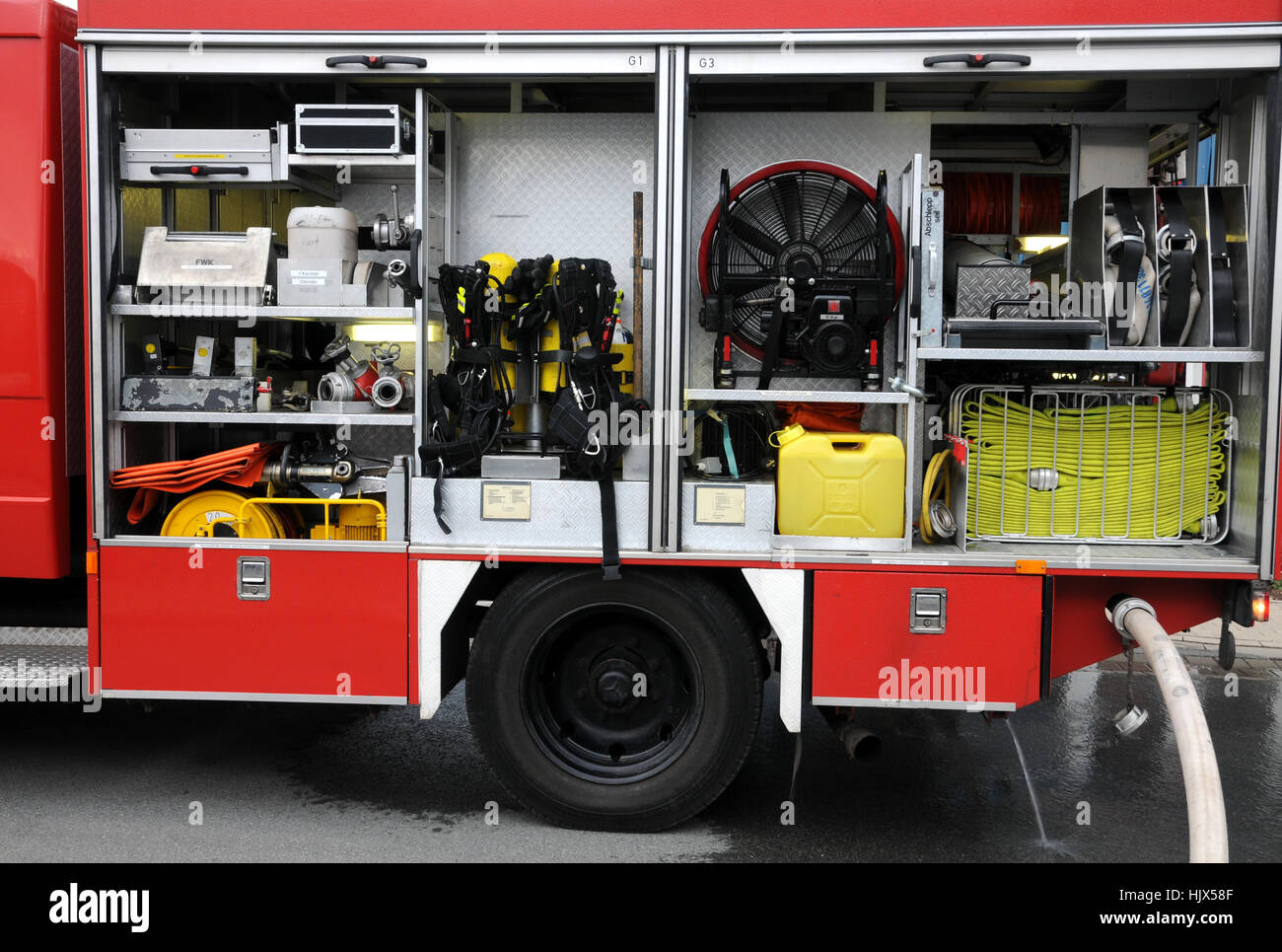 fire, conflagration, fire brigade, emergency call, fire engine ...