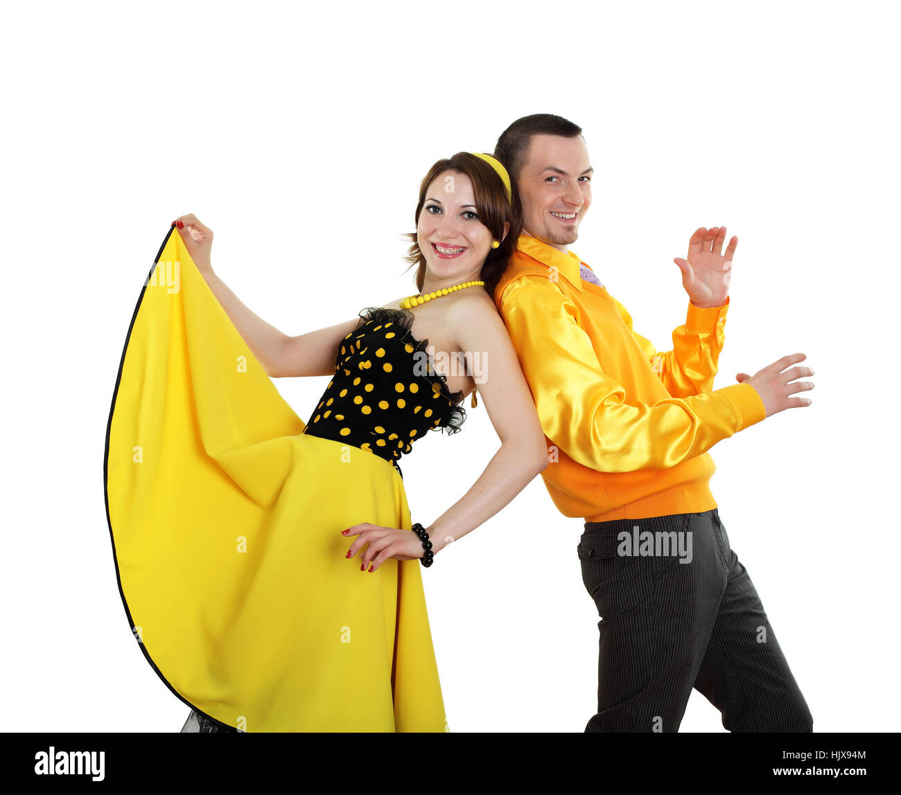 Couple dancing rock and roll colour hi-res stock photography and images ...