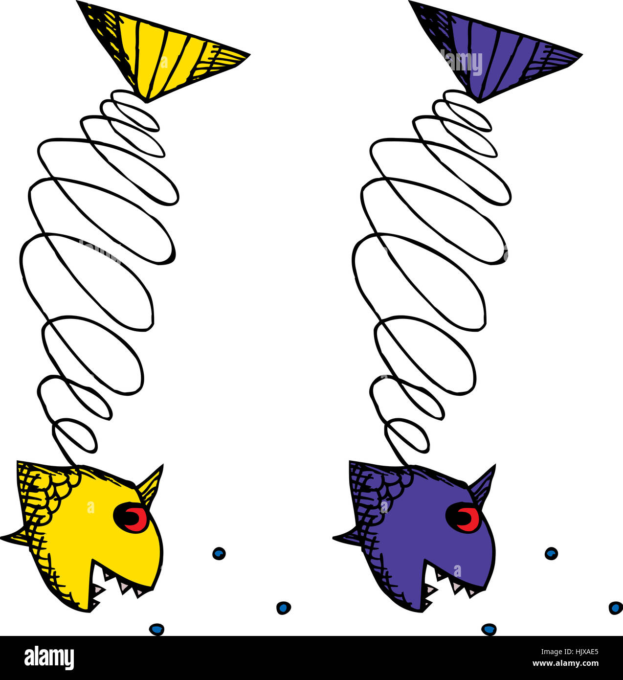 blue, isolated, animal, fish, spring, bouncing, bounces, hop, skipping ...