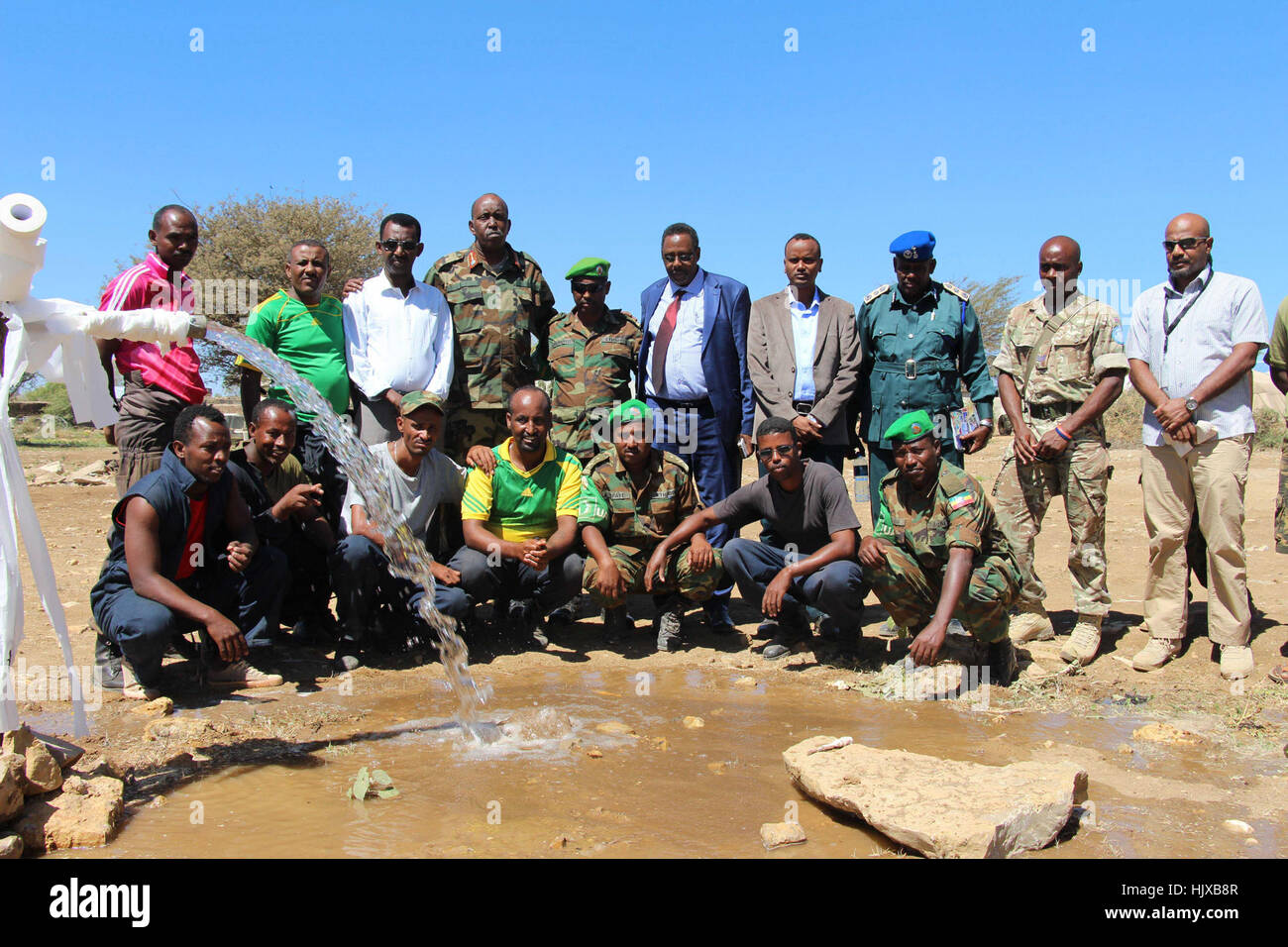 Military officers from the African Union Mission in Somalia (AMISOM ...