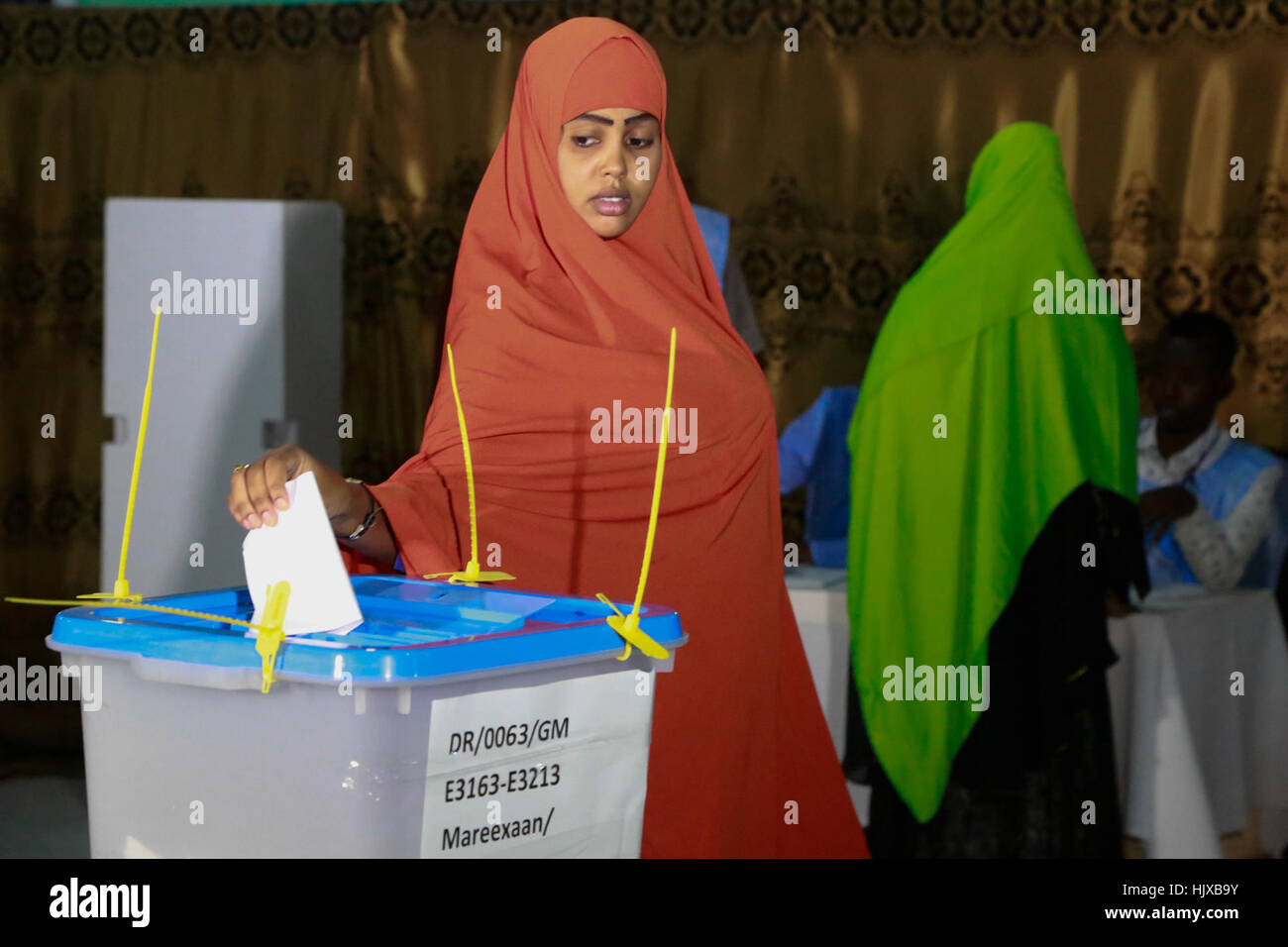A delegate votes during the electoral process to choose members of the ...
