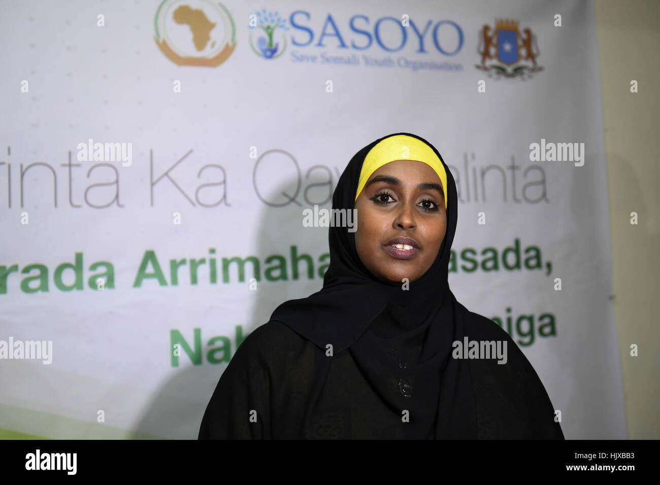 Naima Adan Elmi, Chairperson of the Save Somali Youth Organization ...
