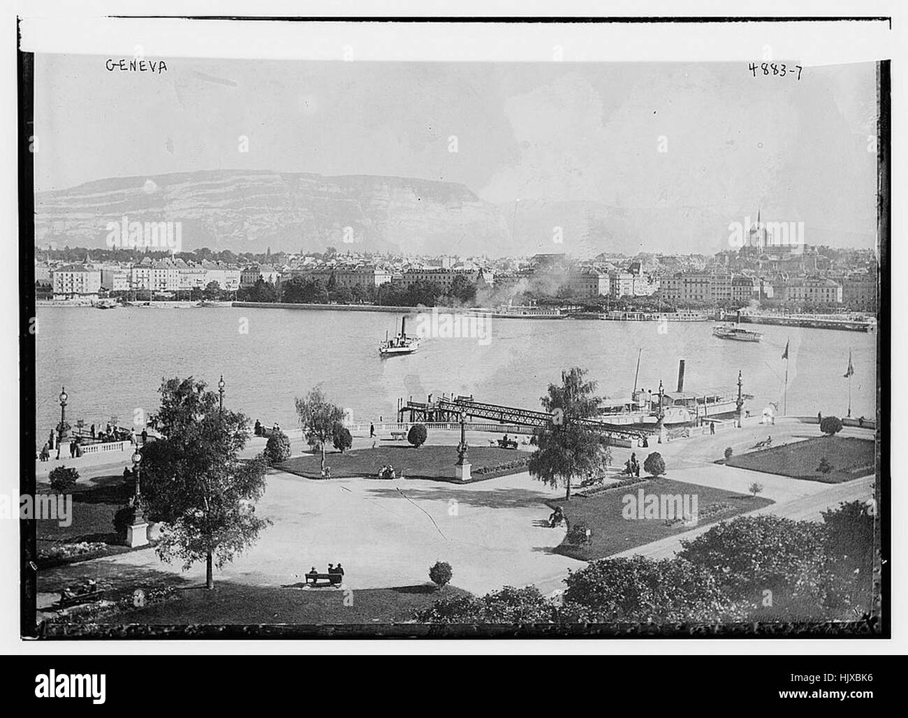 A stunning view of the city of Geneva, Switzerland, known for its ...