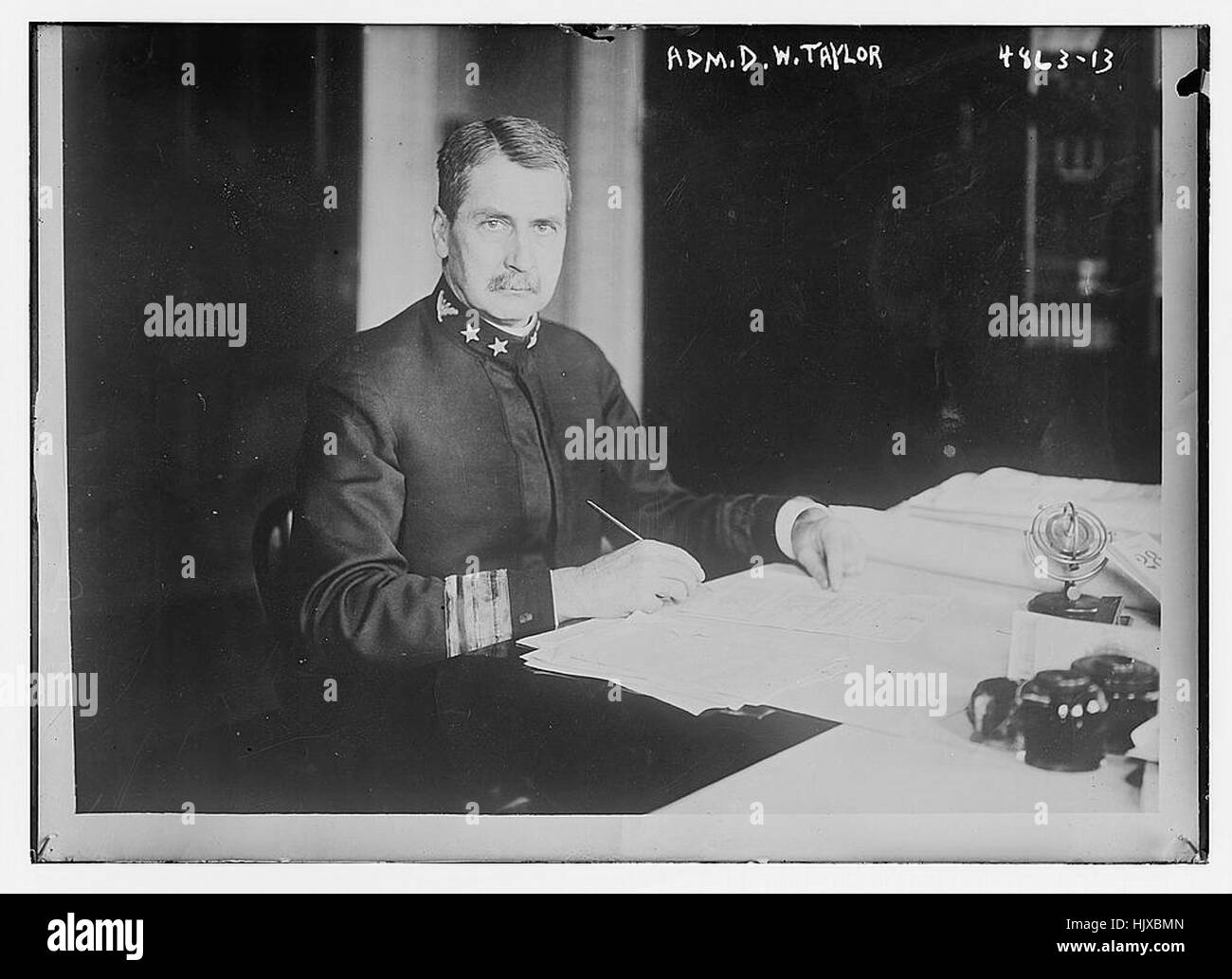 An official portrait of Admiral D.W. Taylor, showcasing his ...