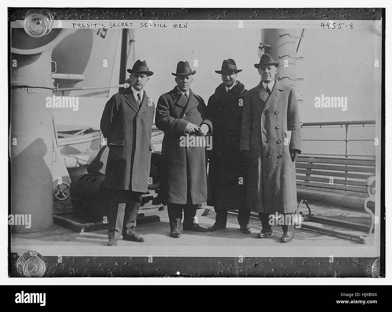 A historic photograph capturing the men of the U.S. President's Secret ...