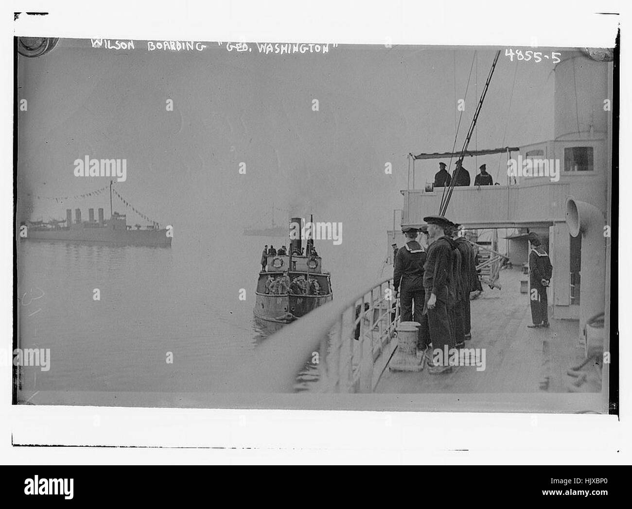 Wilson boarding GEO WASHINGTON Stock Photo - Alamy