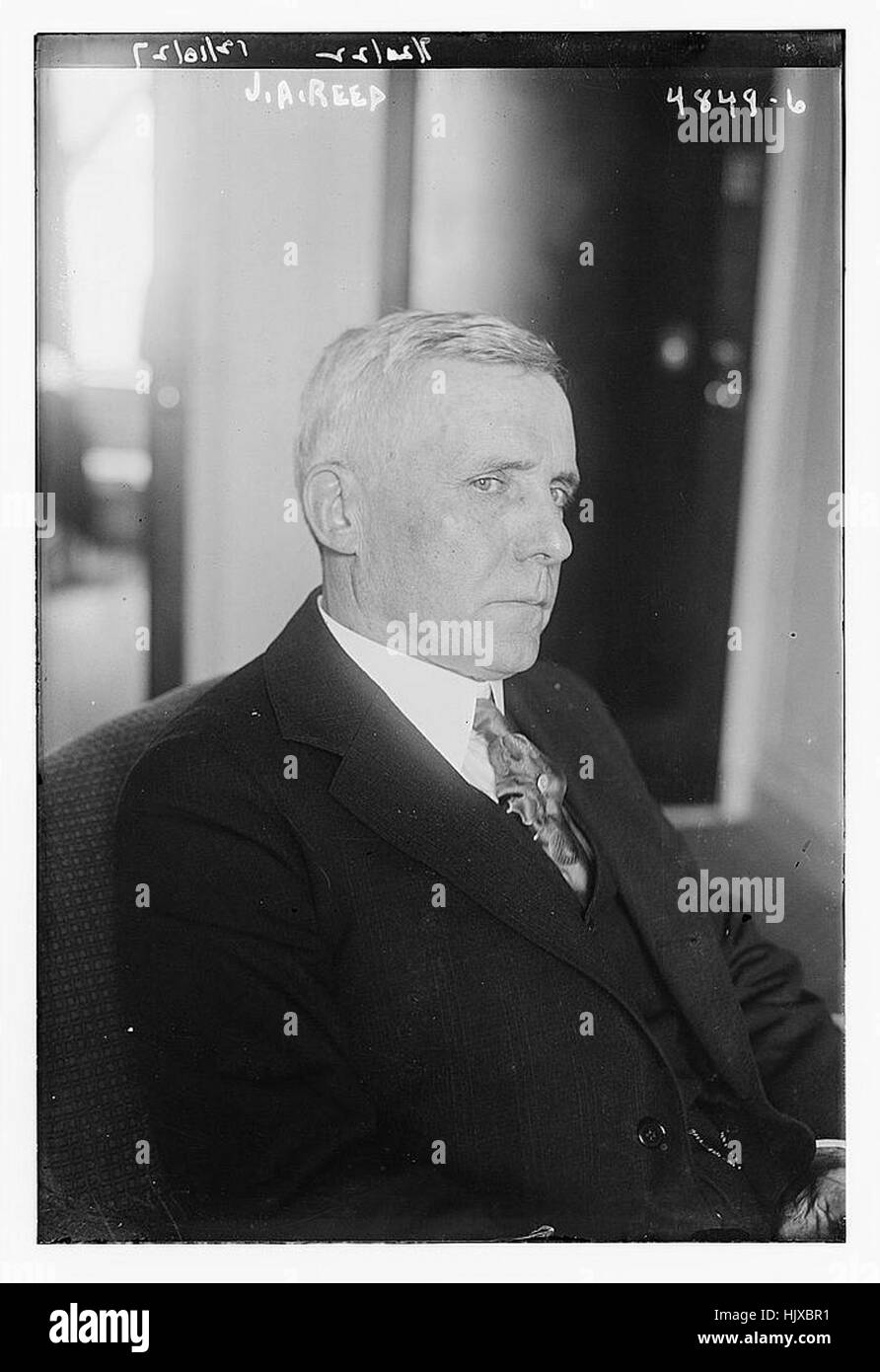 A photograph of J.A. Reed, whose historical significance or context is ...