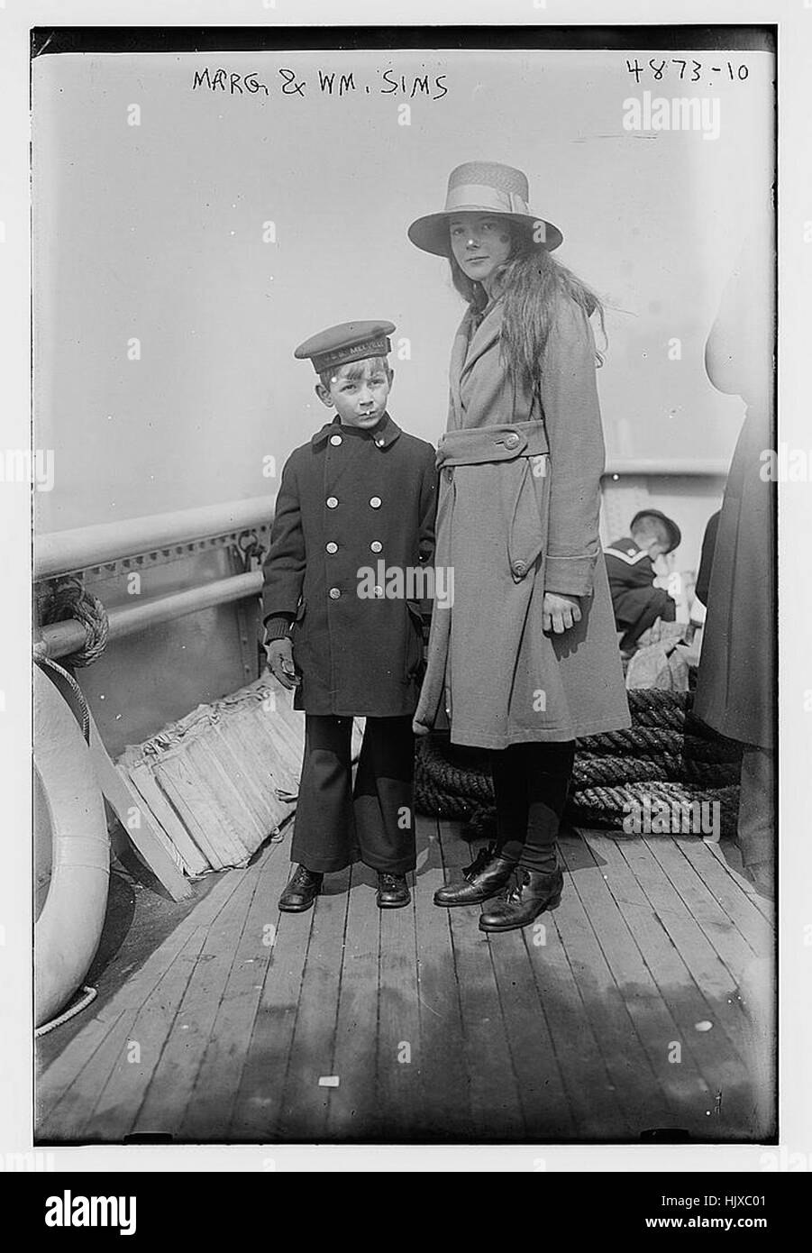 A vintage portrait of Marg and William Sims, potentially documenting a ...