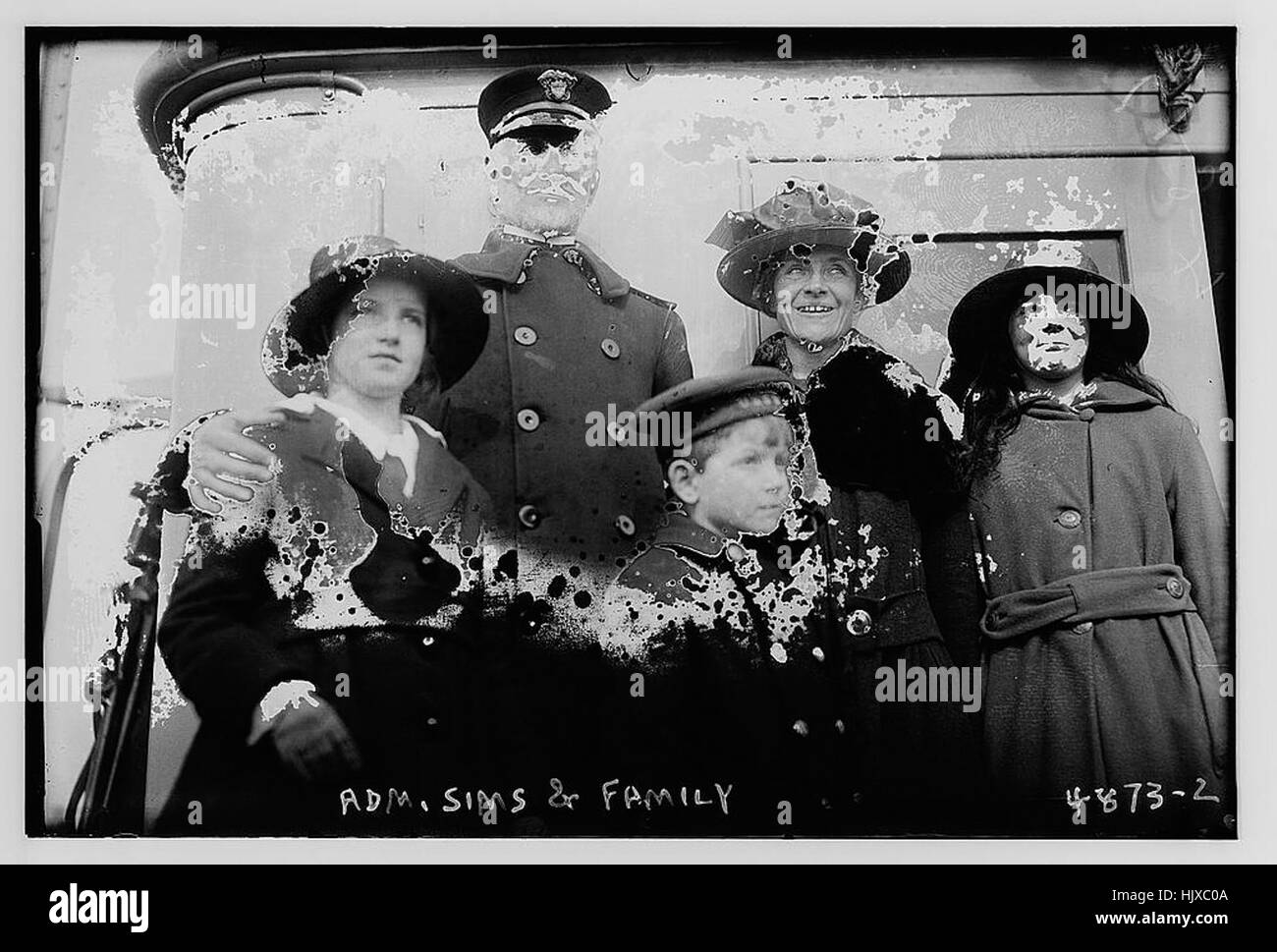 Adm Sims and his family, captured in this vintage photograph, reflect ...