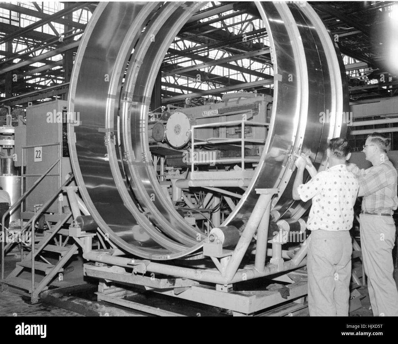 This series of images documents critical stages in the Atlas missile ...
