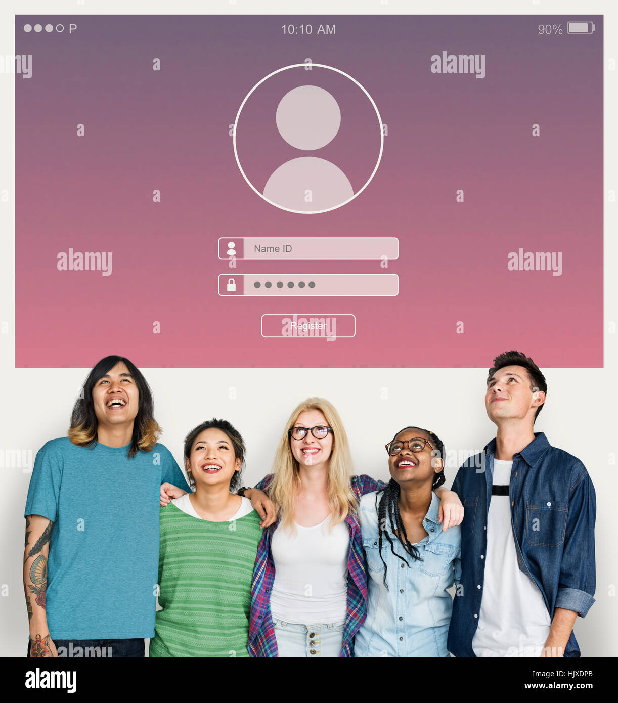 Log In Password Security Concept Stock Photo - Alamy