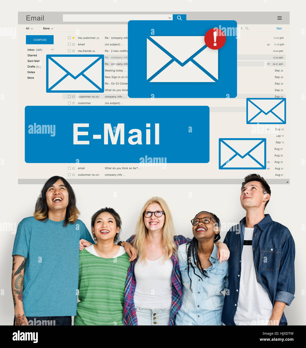 Mail Communication Connection Online Concept Stock Photo - Alamy