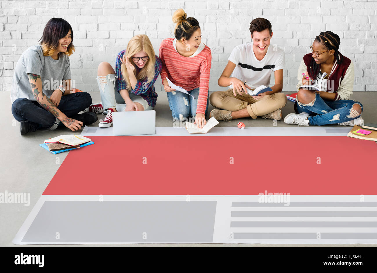 Layout Arrangement Creative Design Organization Concept Stock Photo - Alamy