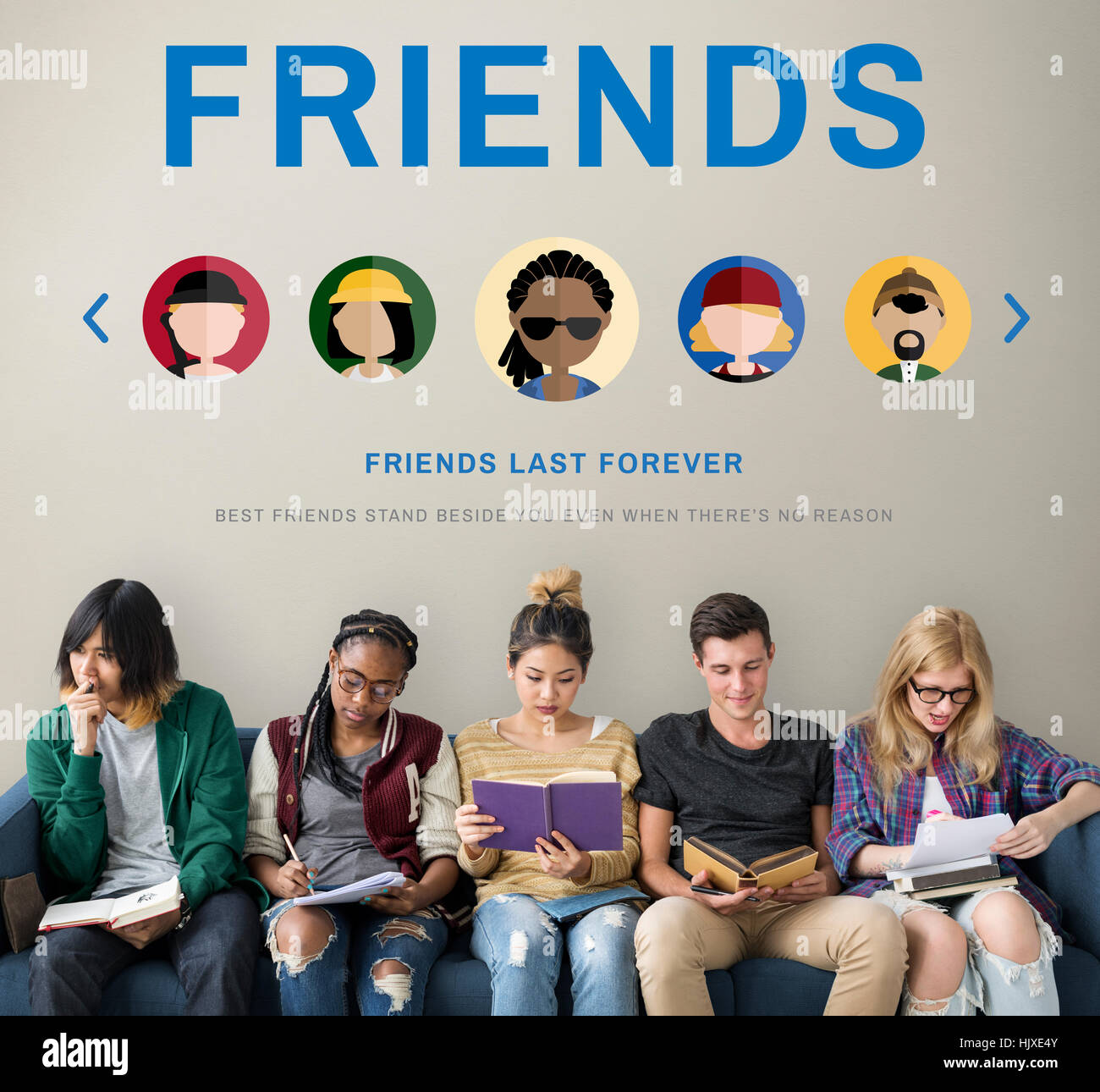 Friends Friendship Community Relationship Concept Stock Photo - Alamy