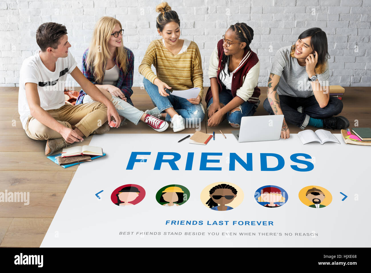 Friends Friendship Community Relationship Concept Stock Photo - Alamy