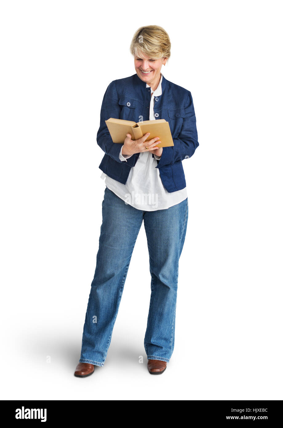 Book reading relax senior Cut Out Stock Images & Pictures - Alamy