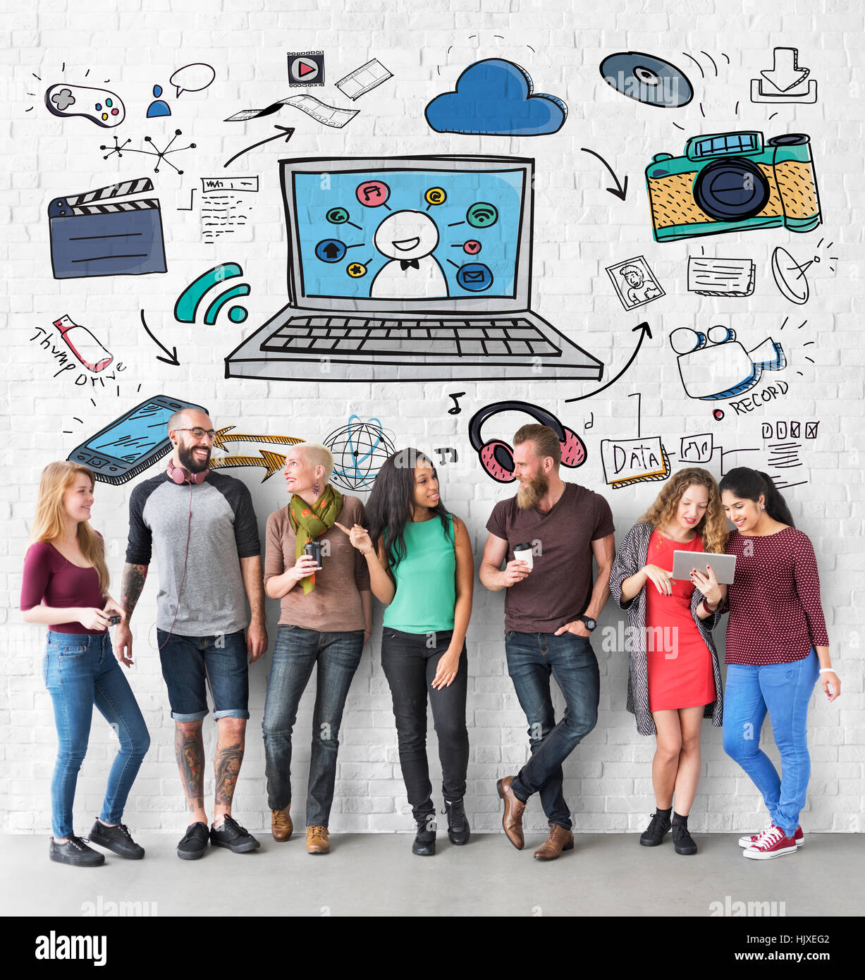 Social Media Internet Technology Concept Stock Photo - Alamy