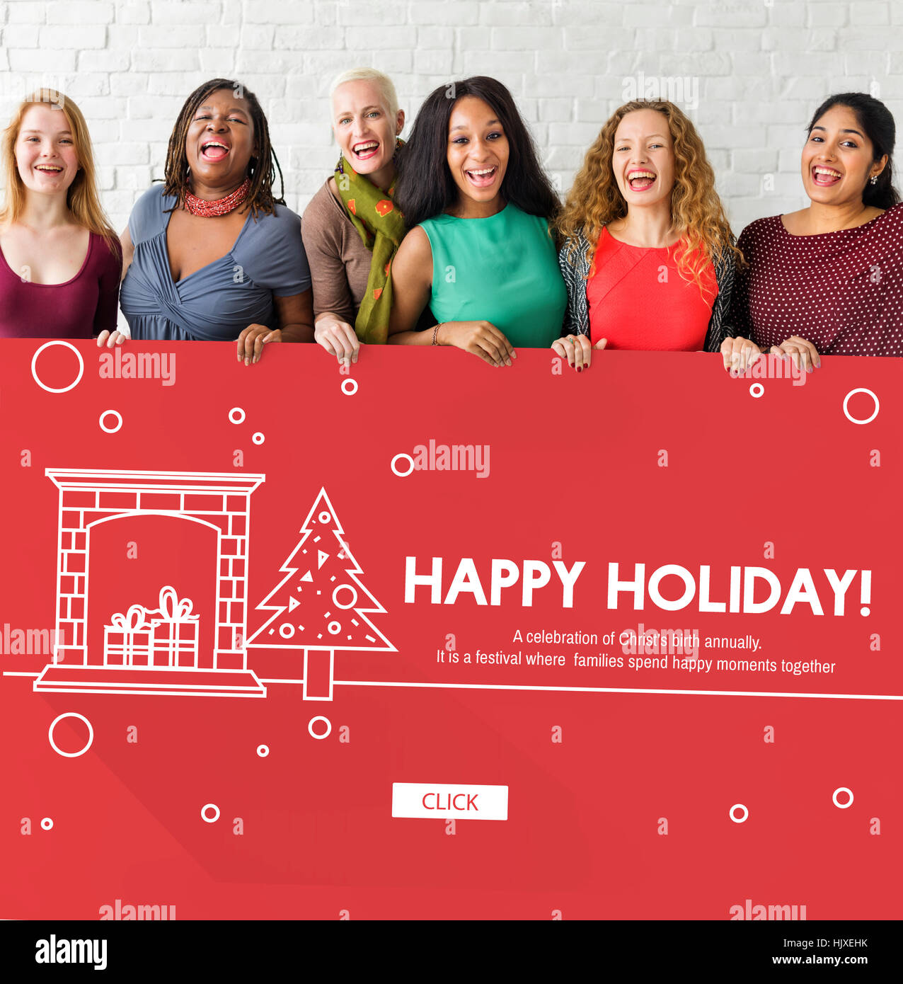 Happy Holiday Break Celebrate Party Enjoyment Concept Stock Photo - Alamy