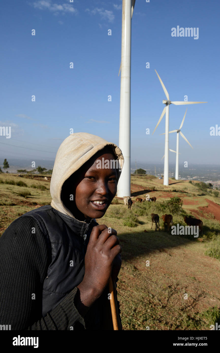 KENYA, Nairobi, Ngong Hills, 25,5 MW Wind Power Station with Vestas and ...