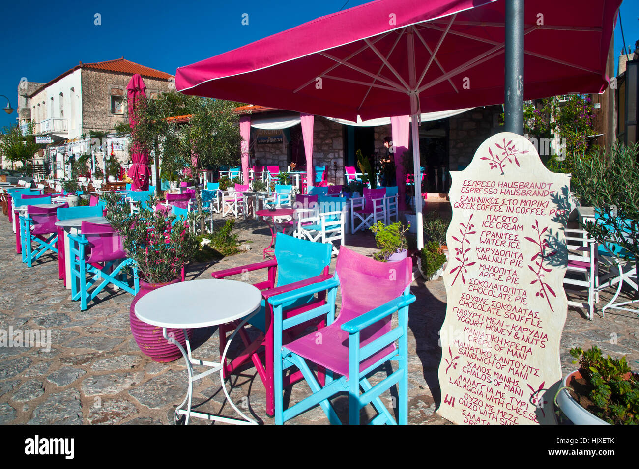 europe, greece, peloponnese, mani, areopoli, town Stock Photo - Alamy